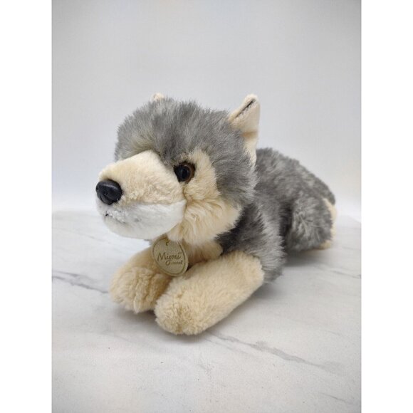 Aurora | Toys | Miyoni By Aurora Stuffed Animal Gray Wolf Plush Toy ...